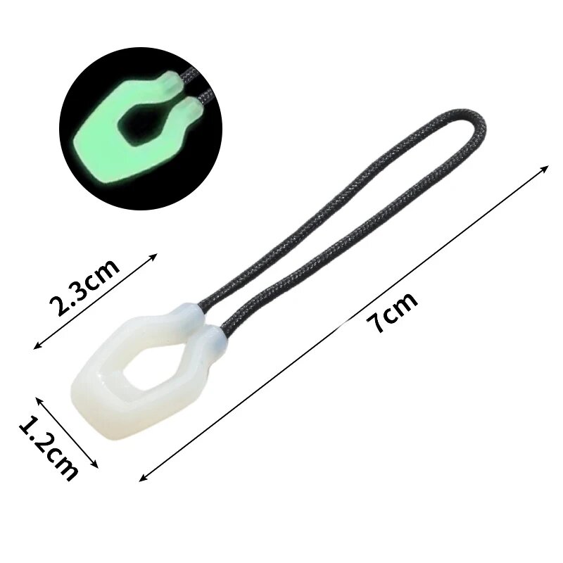 Светящиеся бегунки для молнии 10PCS, luminous