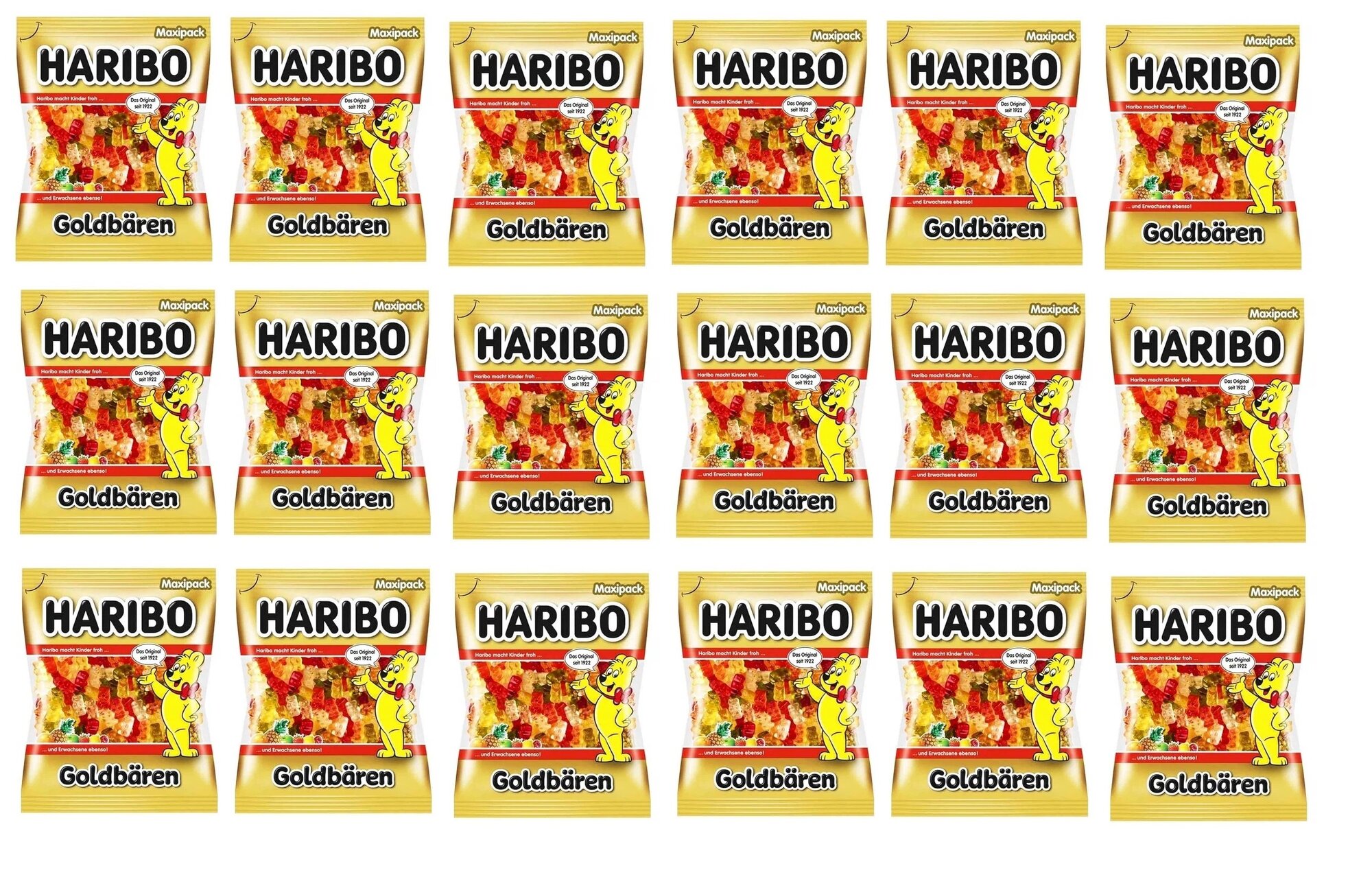Жевательный мармелад Haribo Ositos de Oro Золотые Мишки, 100г 18шт