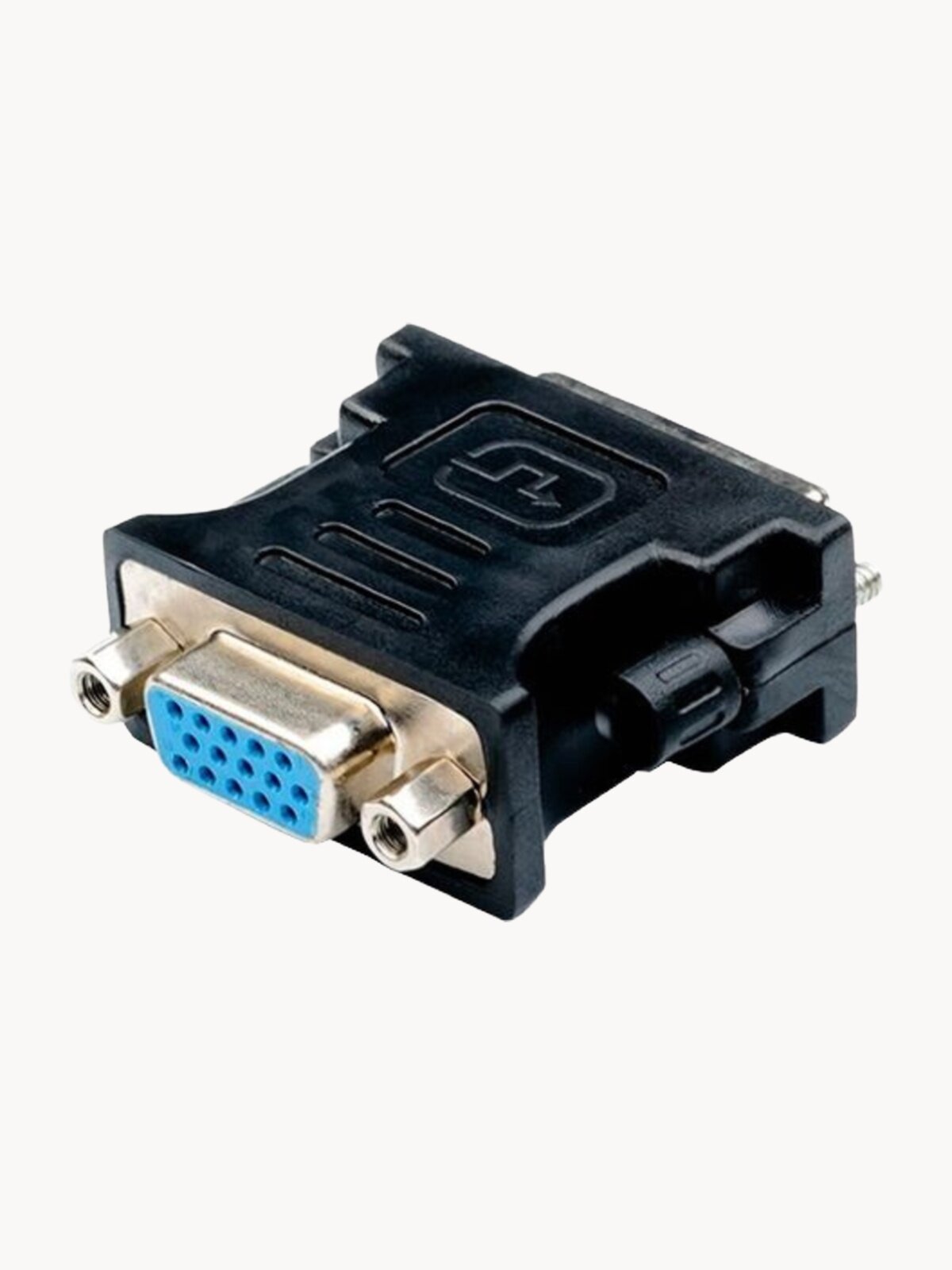 Переходник DVI-VGA, адаптер, DVI(M)-VGA(F), для компьютера, черный