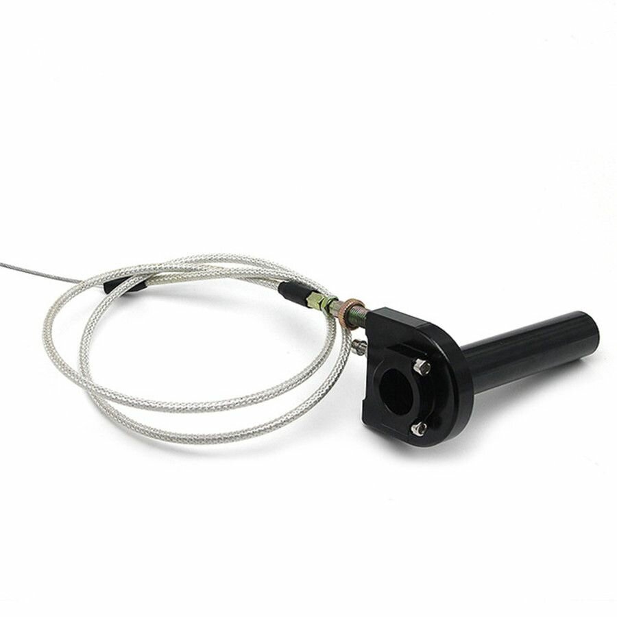 Ручка газа CNC из алюминия, поворотная рукоятка Quick Twister + трос, подходит для мотоциклов с рулем 22 мм, мотоциклов, скутеров, ATV, UTV 50-125cc