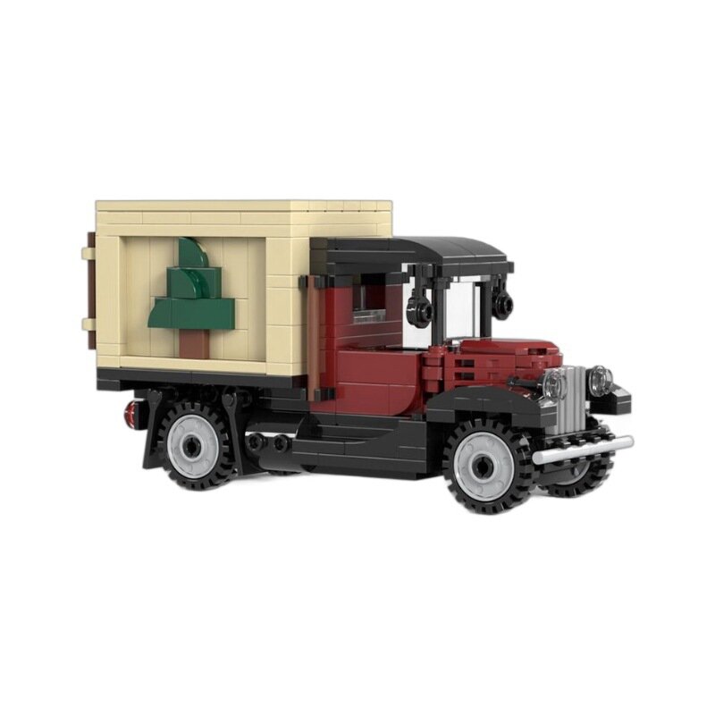 Совместим с LEGO Winter Village Christmas Tree Truck MOC-126375, собранный строительный блок, обучающая модель автомобиля, игрушка