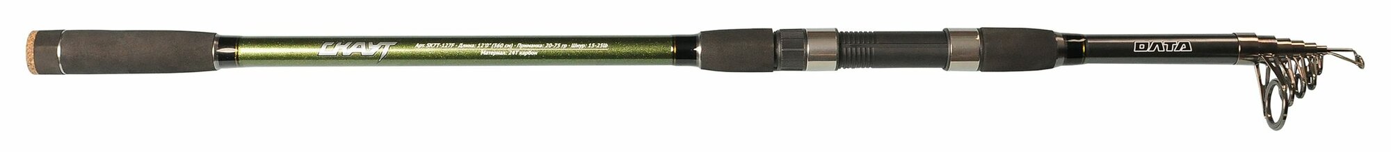 Спиннинг скаут Tele 3,60м, 20-75г