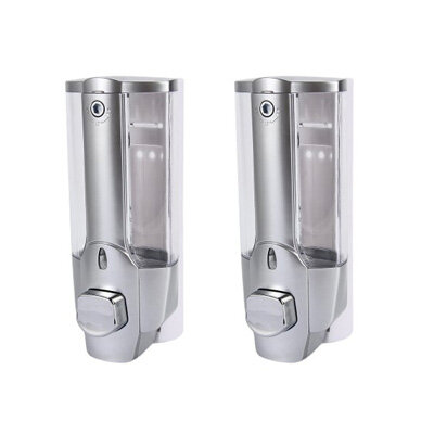 Дезинфицирующее устройство, Мыльный поддон, Дезинфицирующее устройство, Машина для дозирования мыла, Ручное настенное, Шампунь, Гель для душа, Коробка для жидкого мыла, 2*Серебристые дезинфицирующие устройства