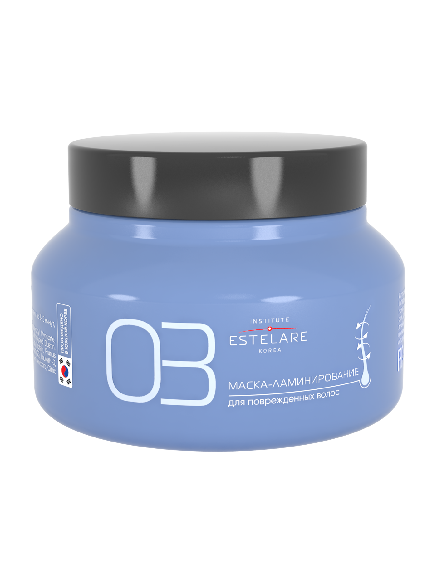 Маска-ламинирование для поврежденных и секущихся волос Institute Estelare Разглаживающая, 250мл