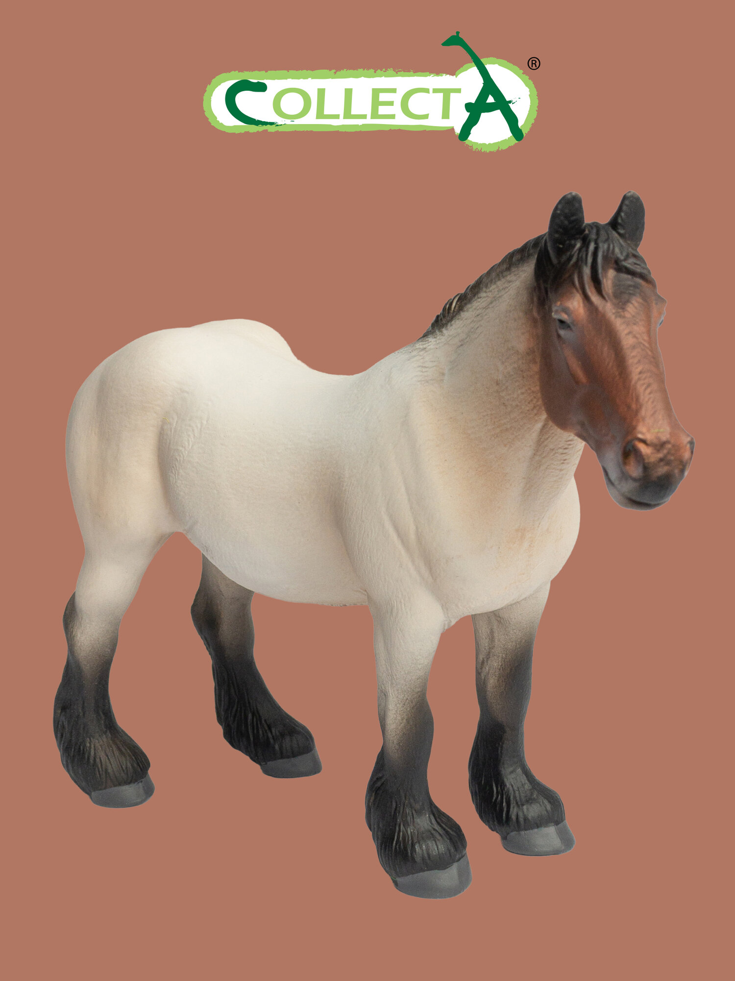 Фигурка животного Collecta, голландская тягловая кобыла Чалая, 88892b