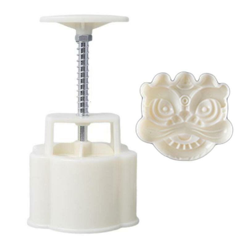 Пластиковые формы для月饼 с дизайном льва, Танец Льва 75г