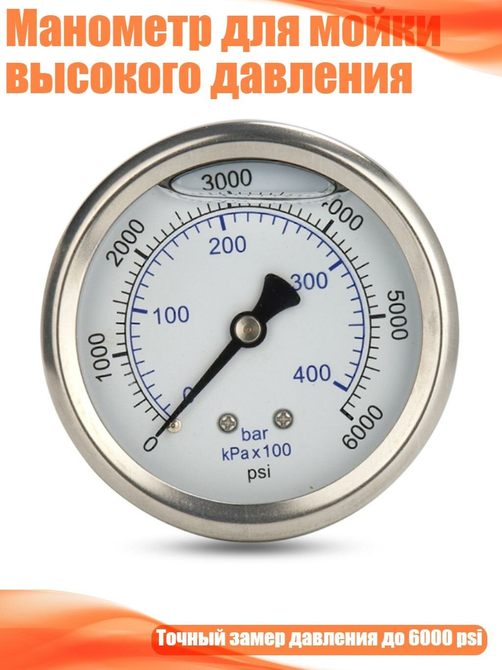 Манометр для мойки высокого давления
