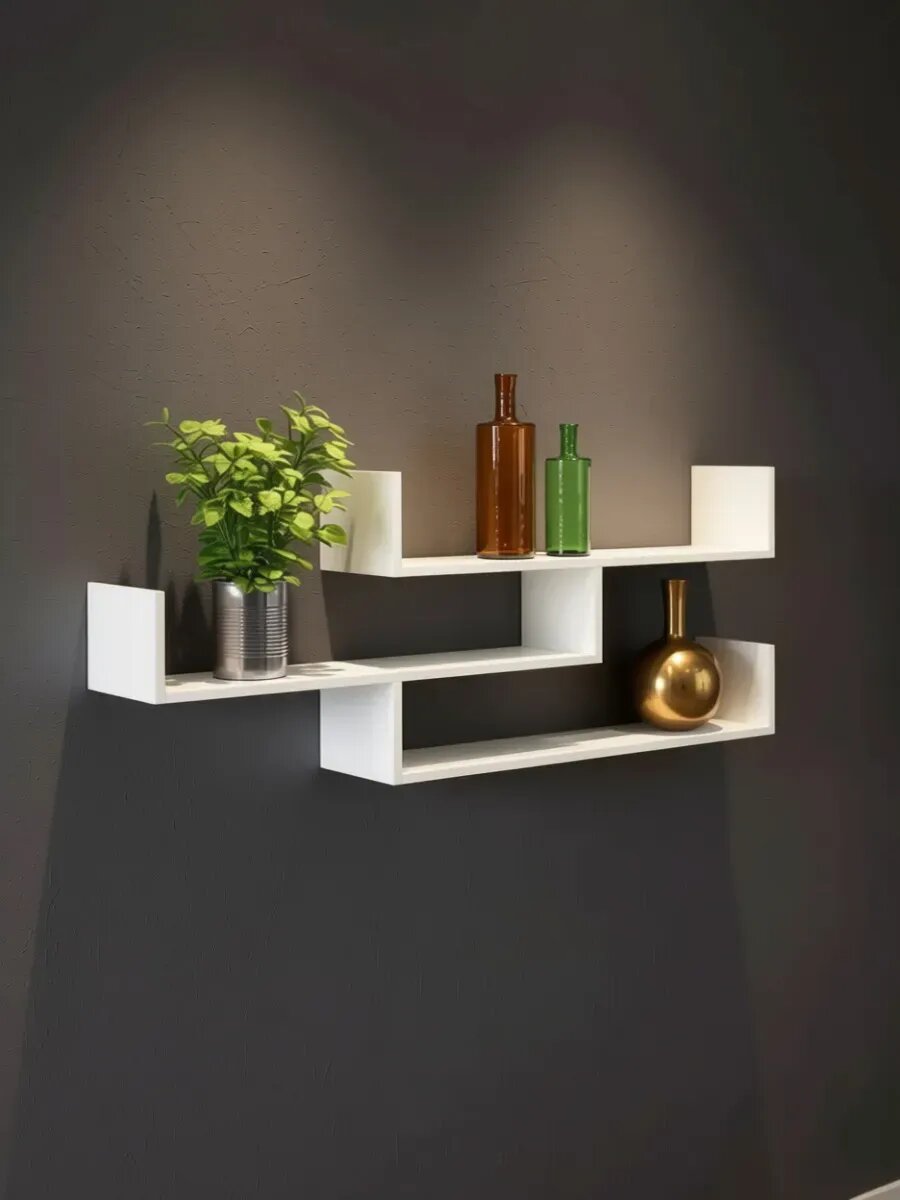 Полка настенная 2 Белая