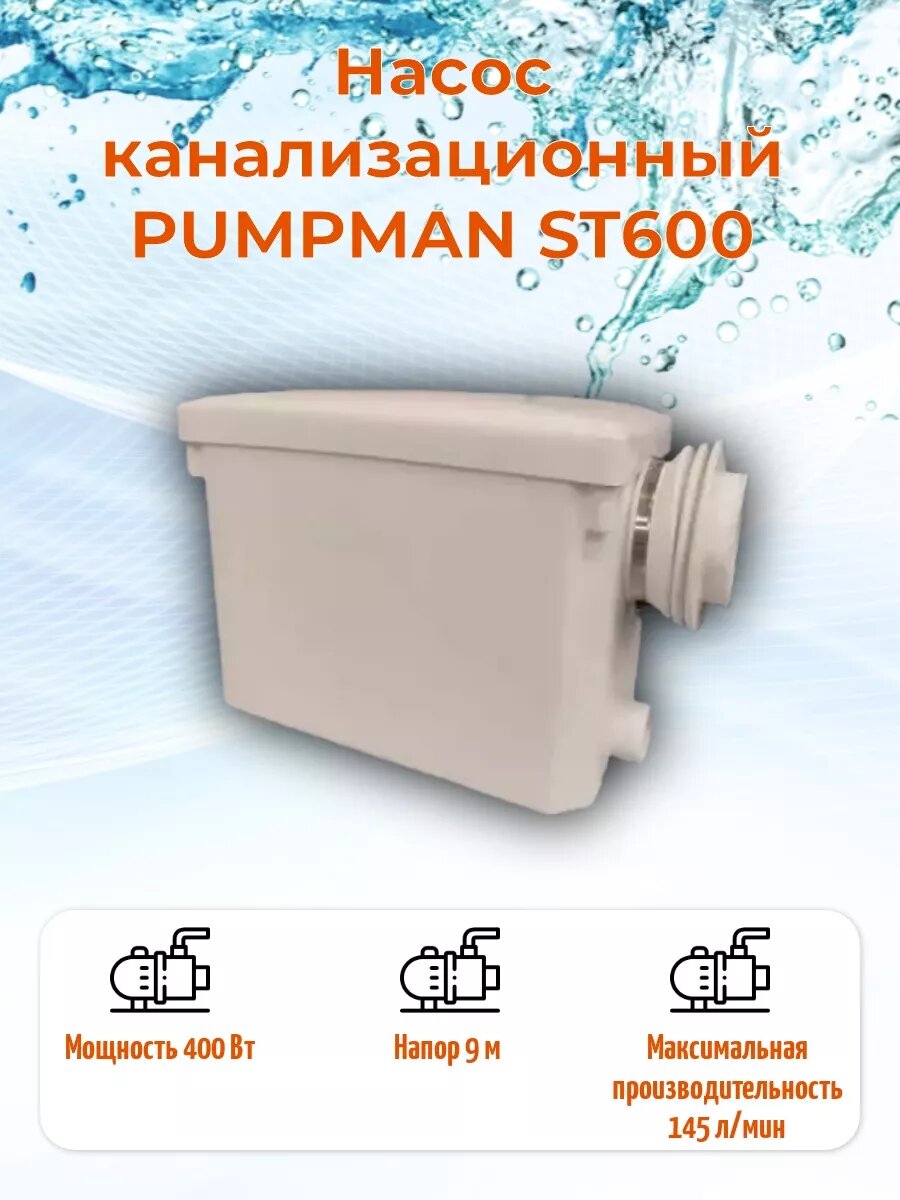 Насос канализационный для воды ST600