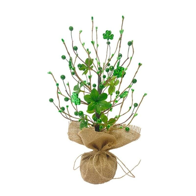 Ирландский фестиваль: мешковина, дерево, украшение на День святого Патрика, A09182