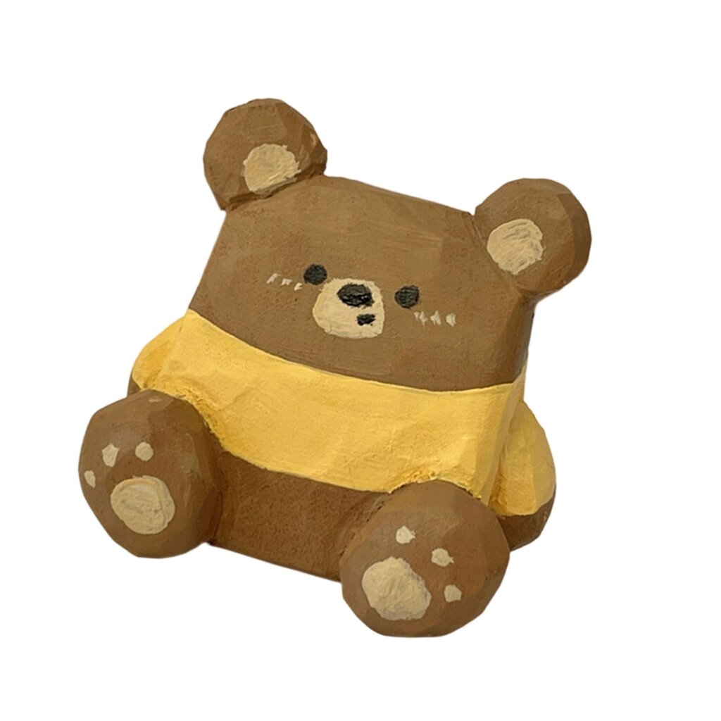 Резная деревянная миниатюра животного с функцией подставки для ручек