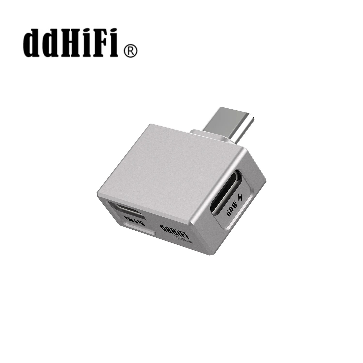 Адаптер USB-C OTG DD ddHiFi TC28Max с поддержкой зарядки PD 60 Вт, совместимость с USB DAC/усилителем Hi-Res, двунаправленное питание