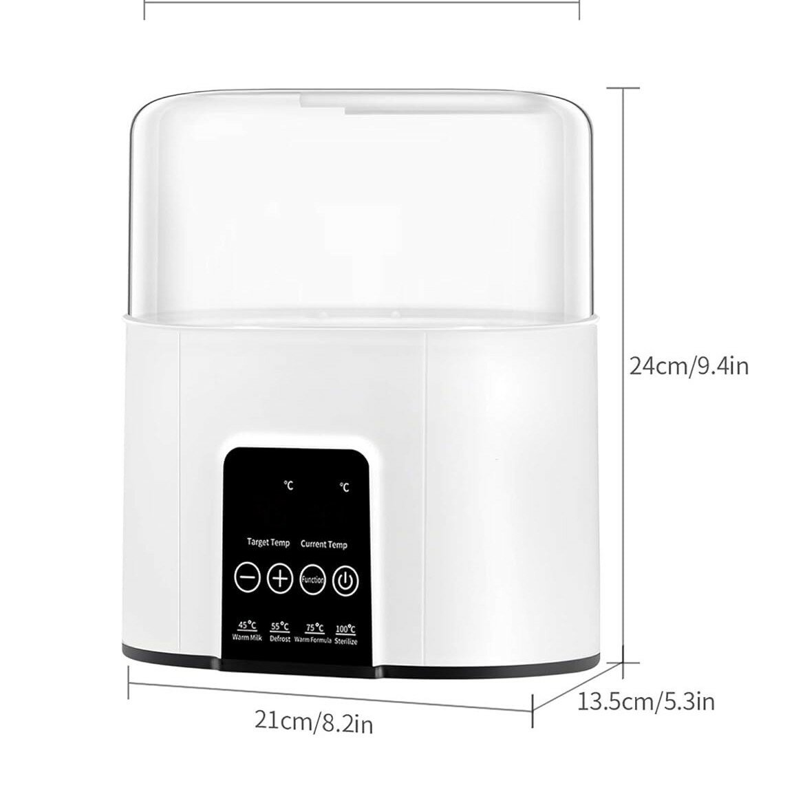 Двойной бутылочный умный подогреватель молока с постоянной температурой, подогрев молока и детского питания 2-в-1, стерилизатор для детских бутылочек, подогреватель молока для младенцев