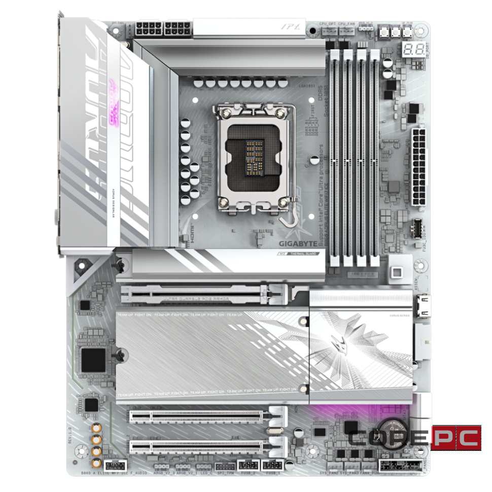 Материнская плата для персонального компьютера Gigabyte B860 AORUS ELITE WIFI7 ICE