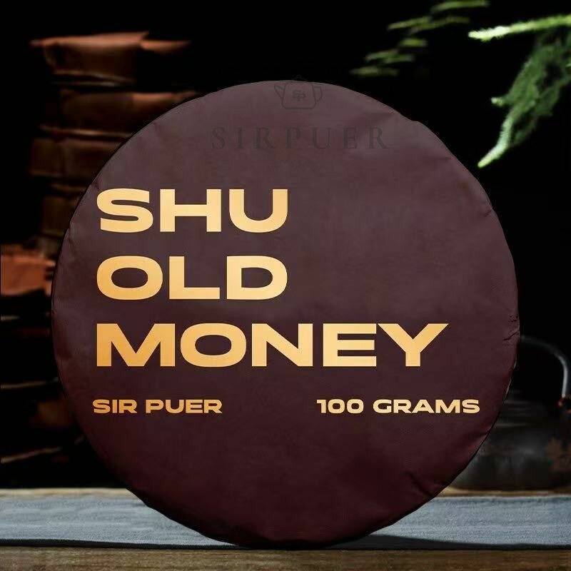 Китайский чай Черный листовой Шу пуэр Old Money, блин 100 гр