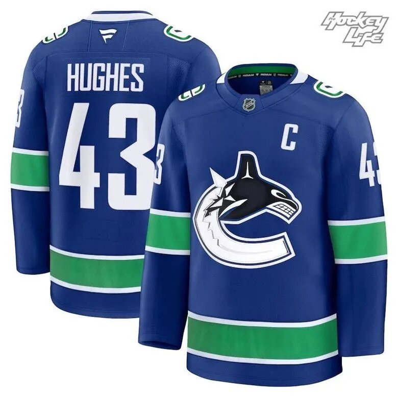 NHL джерси хоккейная Ванкувер Кэнакс Vancouver Canucks Hockey Jersey
