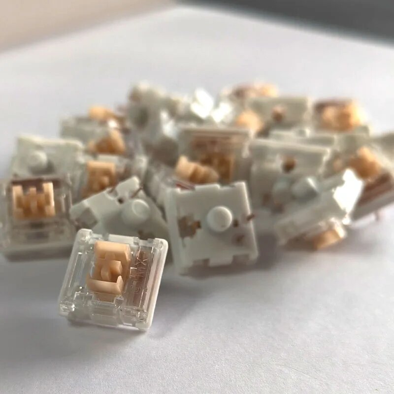 Переключатель OUTEMU OTM Low Profile, 3-контактный, красный, черный, синий, коричневый, кликучий, линейный, тактильный, бесшумный, для ультратонких механических клавиатур