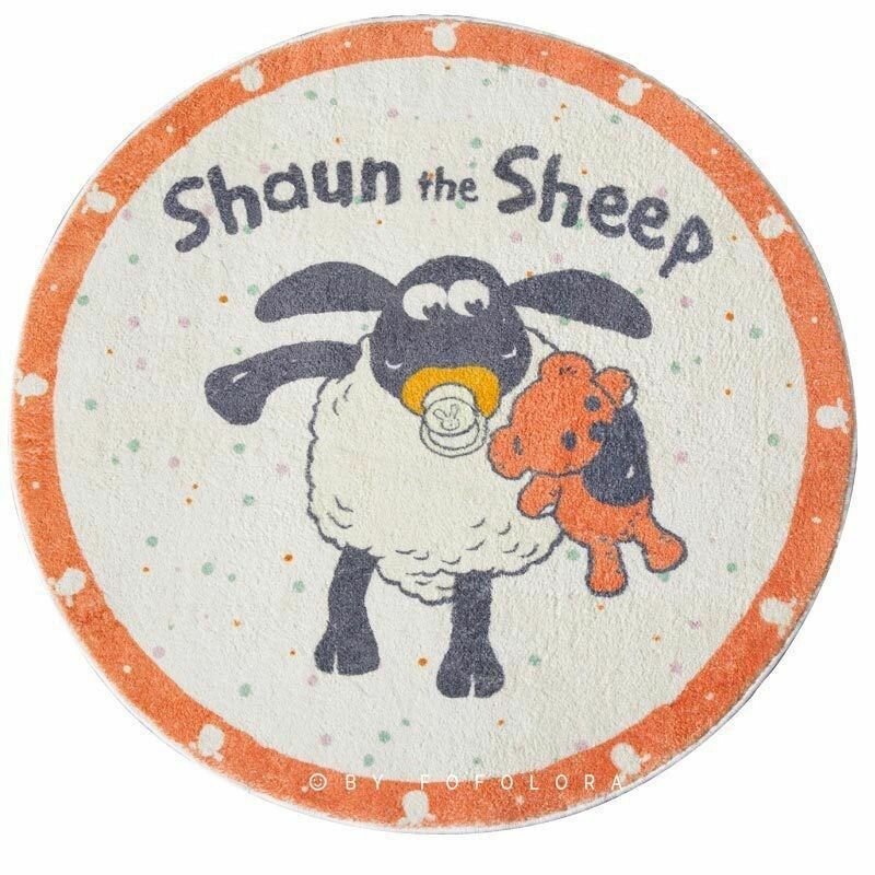 Милый мультяшный коврик для ползания малыша в корейском стиле, круглый коврик для детской комнаты, для домашнего использования, спальни, гостиной, прикроватный коврик.