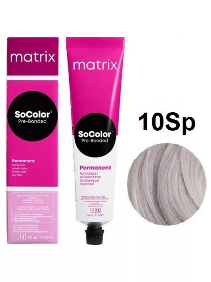 Перманентная краска для волос с бондером Matrix SoColor Pre-Bonded, 10SP (10.19)