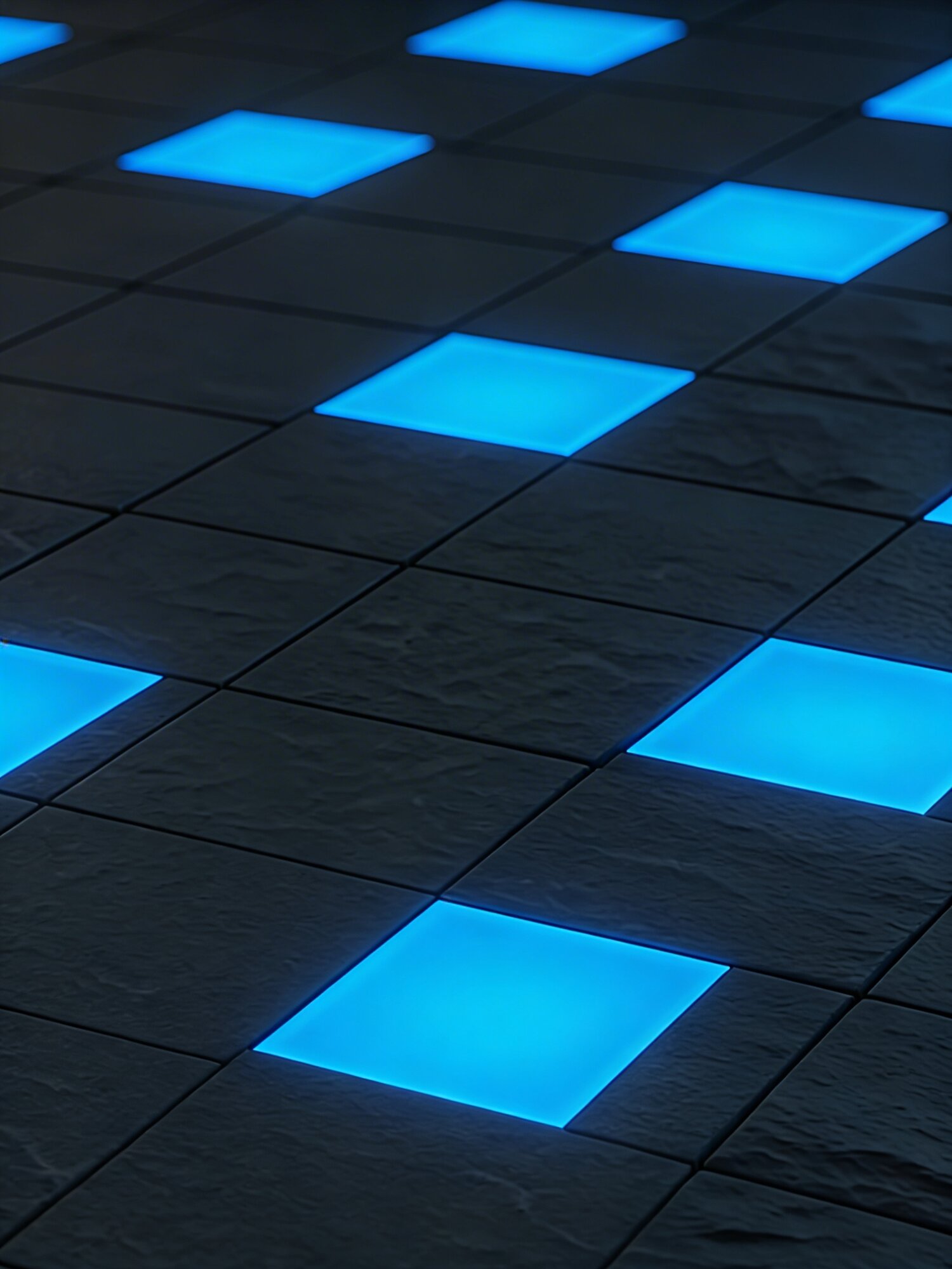 Светящаяся тротуарная плитка RGB LED 12В для уличного и ландшафтного освещения 10*10 см