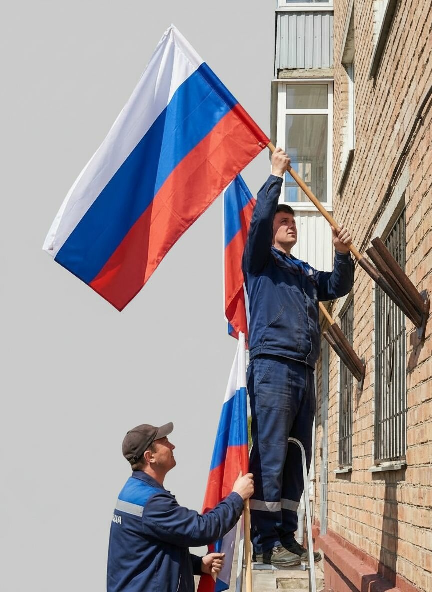 Настенный стальной кронштейн для флага