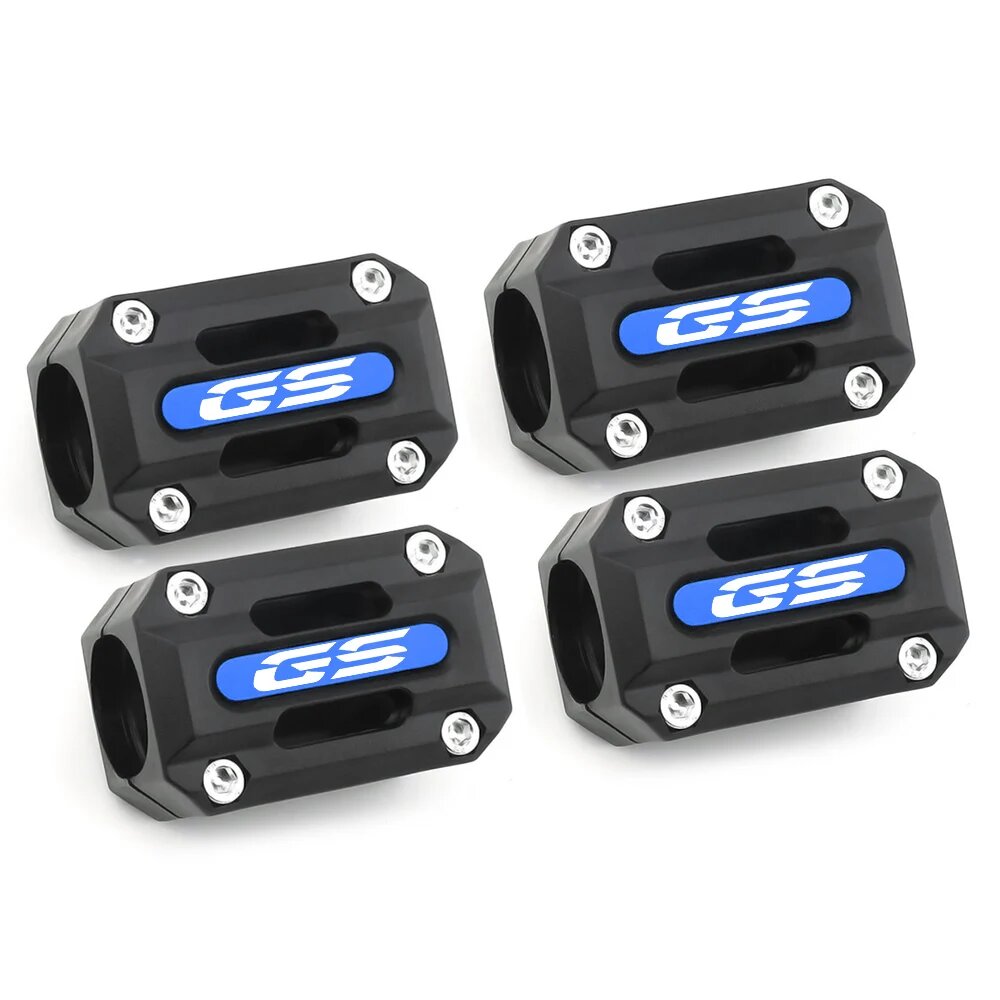 Защитная дуга (крэшбар) для двигателя мотоциклов BMW R1200GS, R1250GS, R1300GS, Черный, 4 pcs Blue