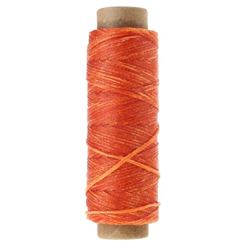 50m 0.8mm Thickness Waxed Thread for Leather Waxed Cord Hand Stitching Thread Flat Waxed Sewing Line DIY Handicraft Tool