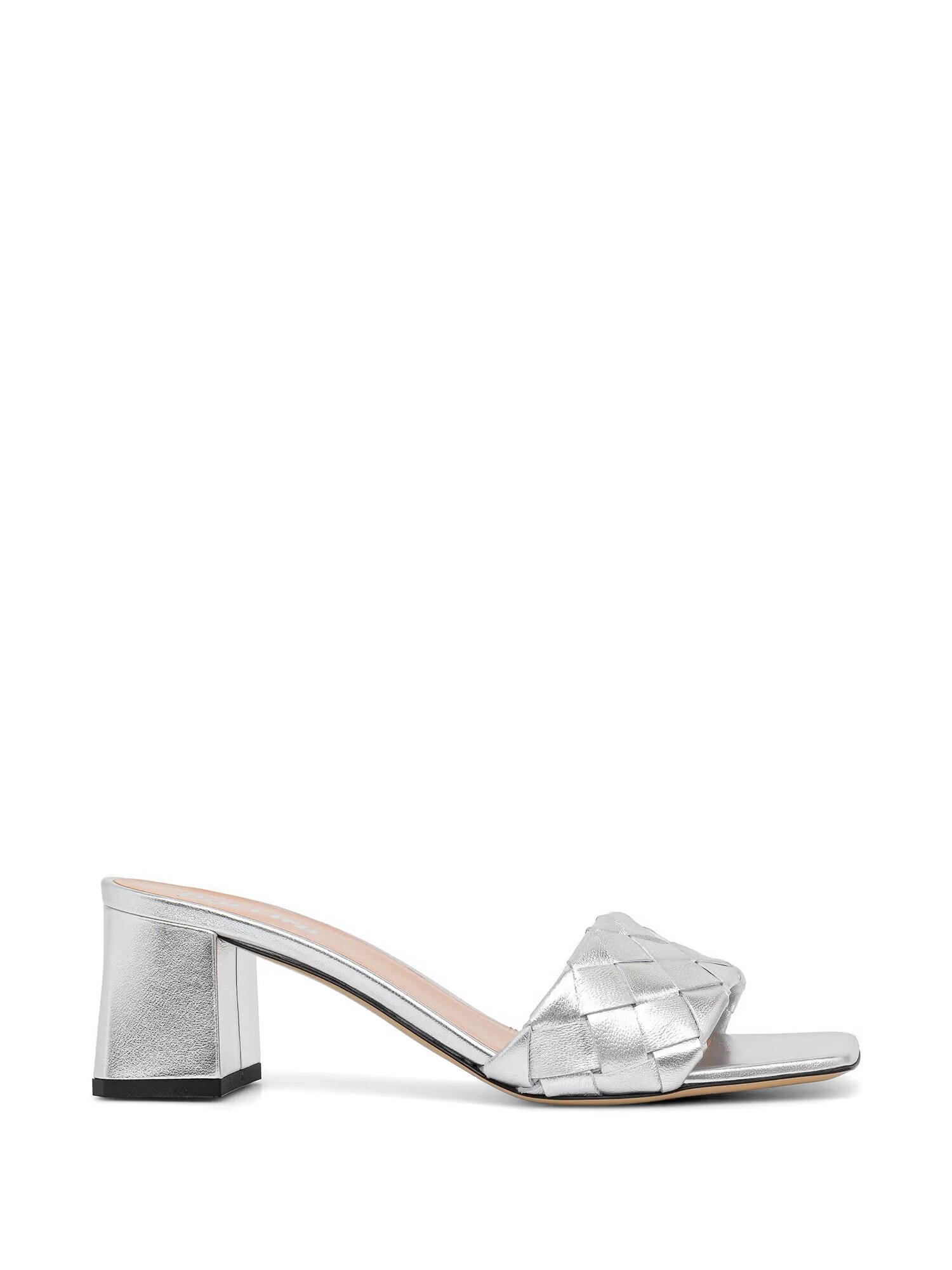 Босоножки Woven-strap block-heel sandals