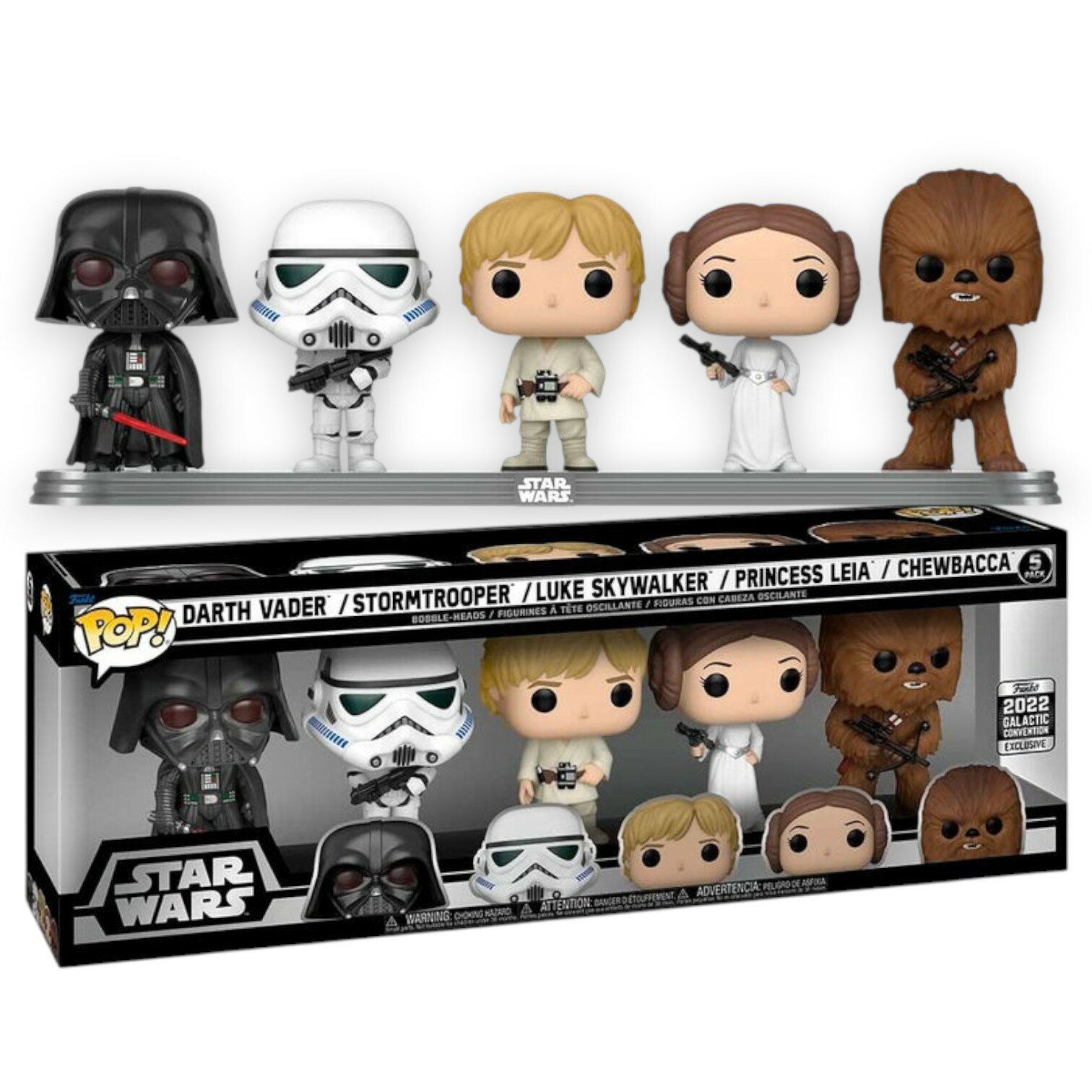 Набор фигурок Звездные Войны "Эксклюзив 2022" 5 штук от Funko POP!