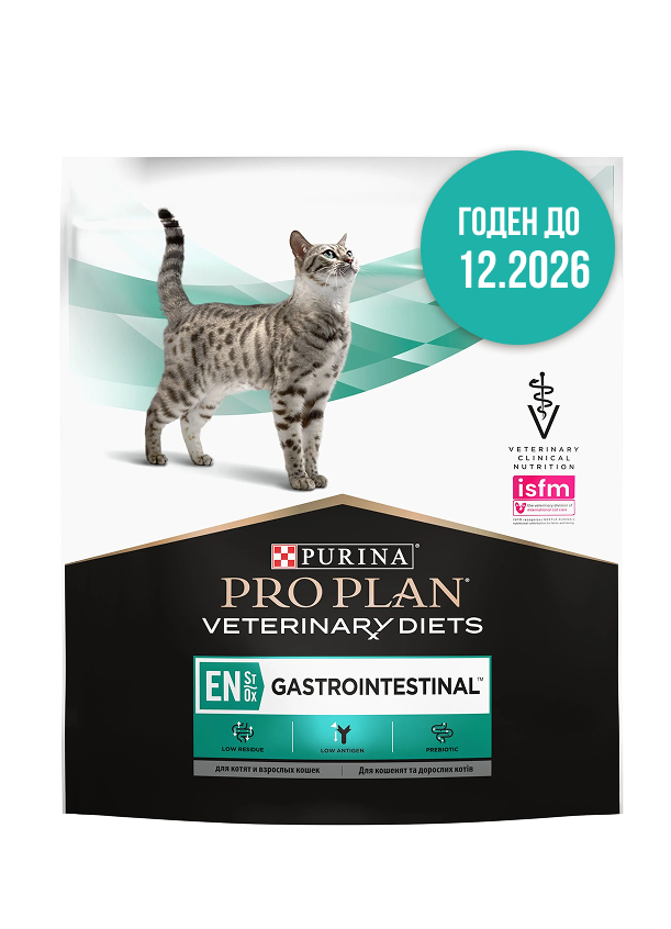 Pro Plan Сухой корм Gastrointestinal для взрослых кошек и котят для снижения проявлений кишечных расстройств, способствует восполнению питательных веществ и выздоровлению, EN, 400г