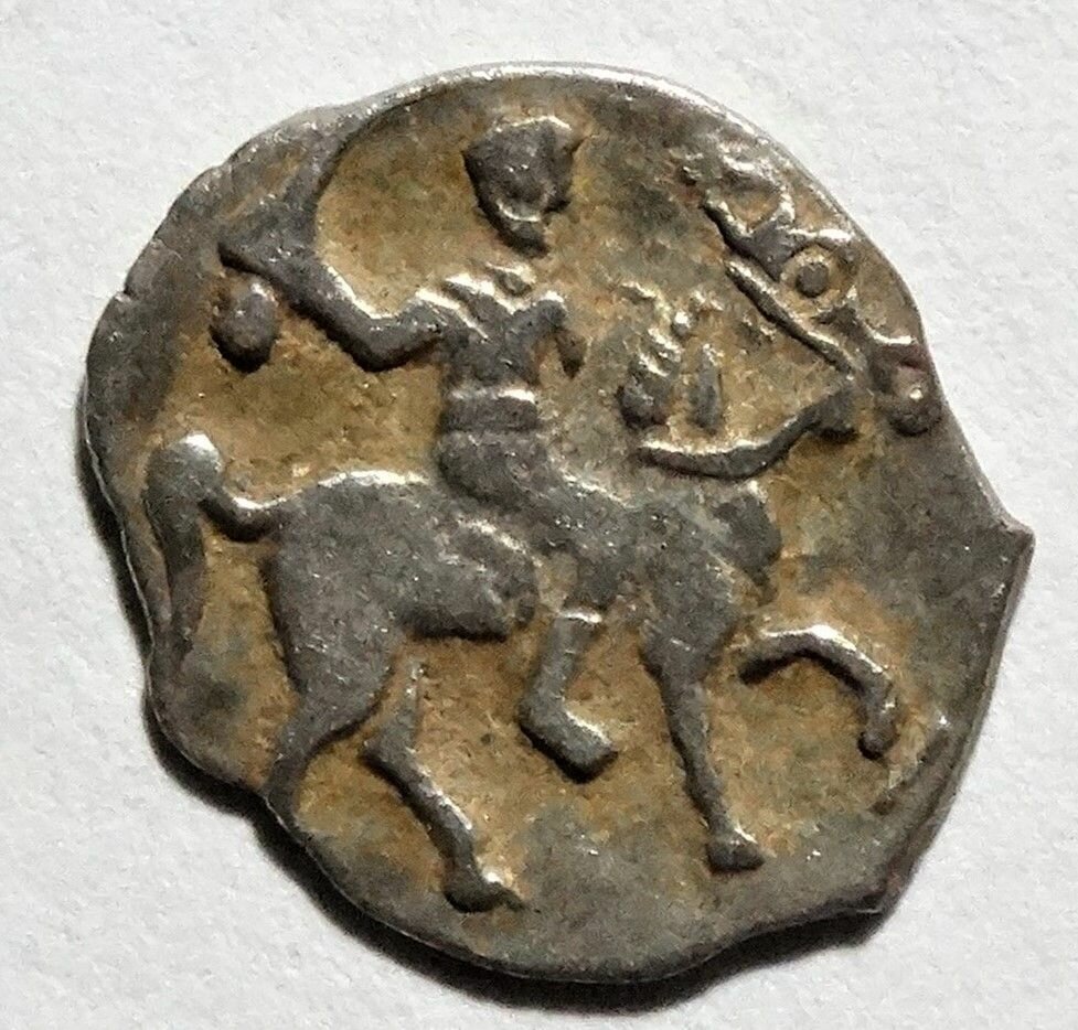 1 Деньга Иван IV Васильевич "Грозный" 1535-1584 Монета Чешуя