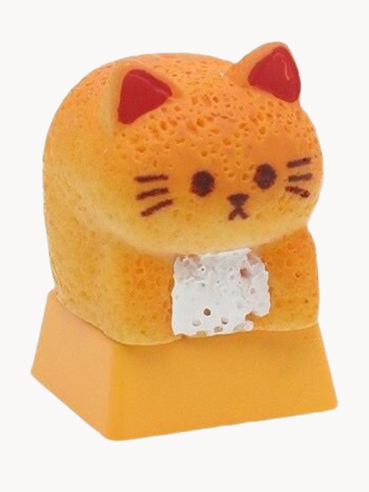 Кастомный Кейкап "котик" для механической клавиатуры, оранжевый