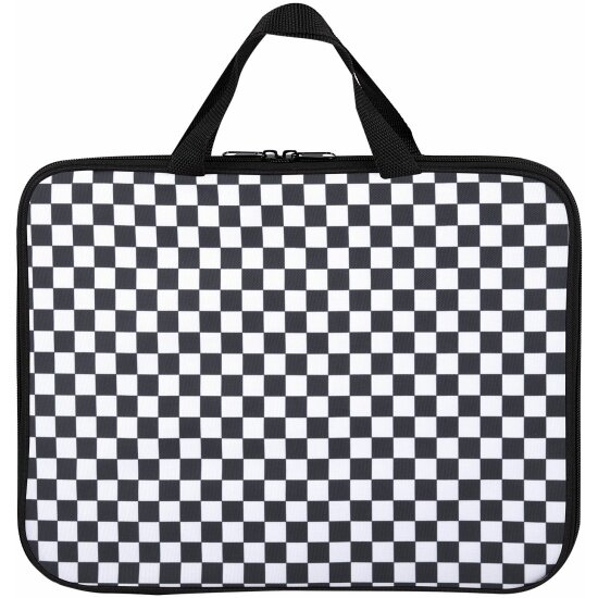 Папка на молнии Brauberg с ручками А4, 1 отделение, полиэстер, 20 мм, "Black and white", 272172