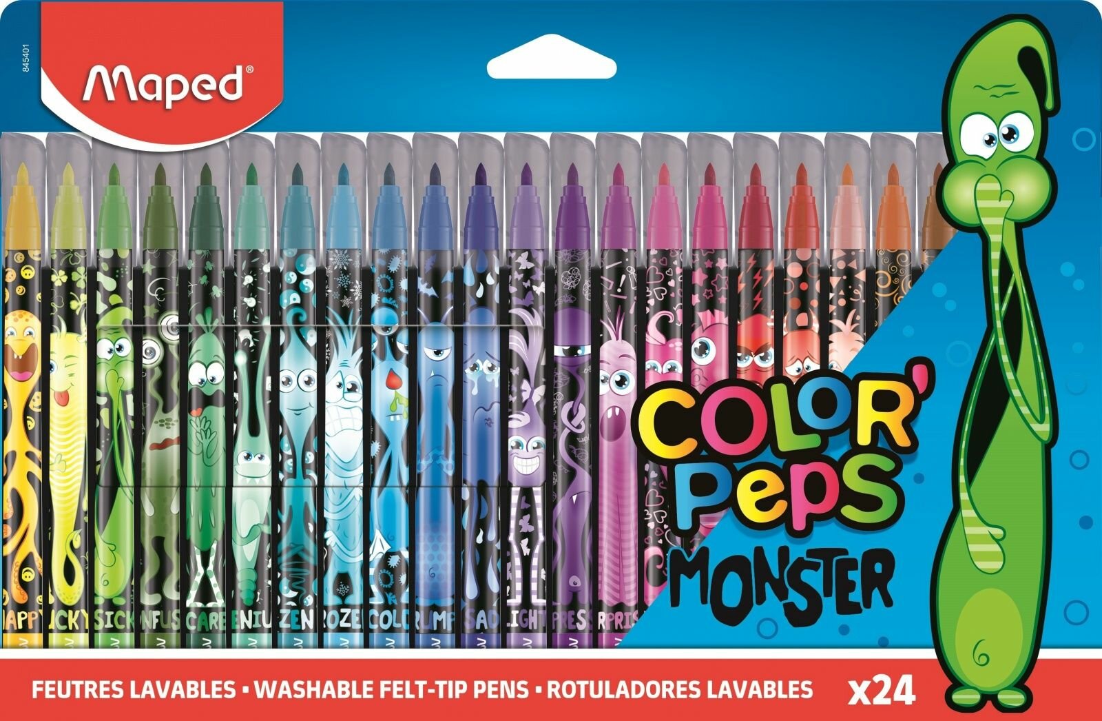 Фломастеры Maped Color'peps monster 24 цвета (845401)