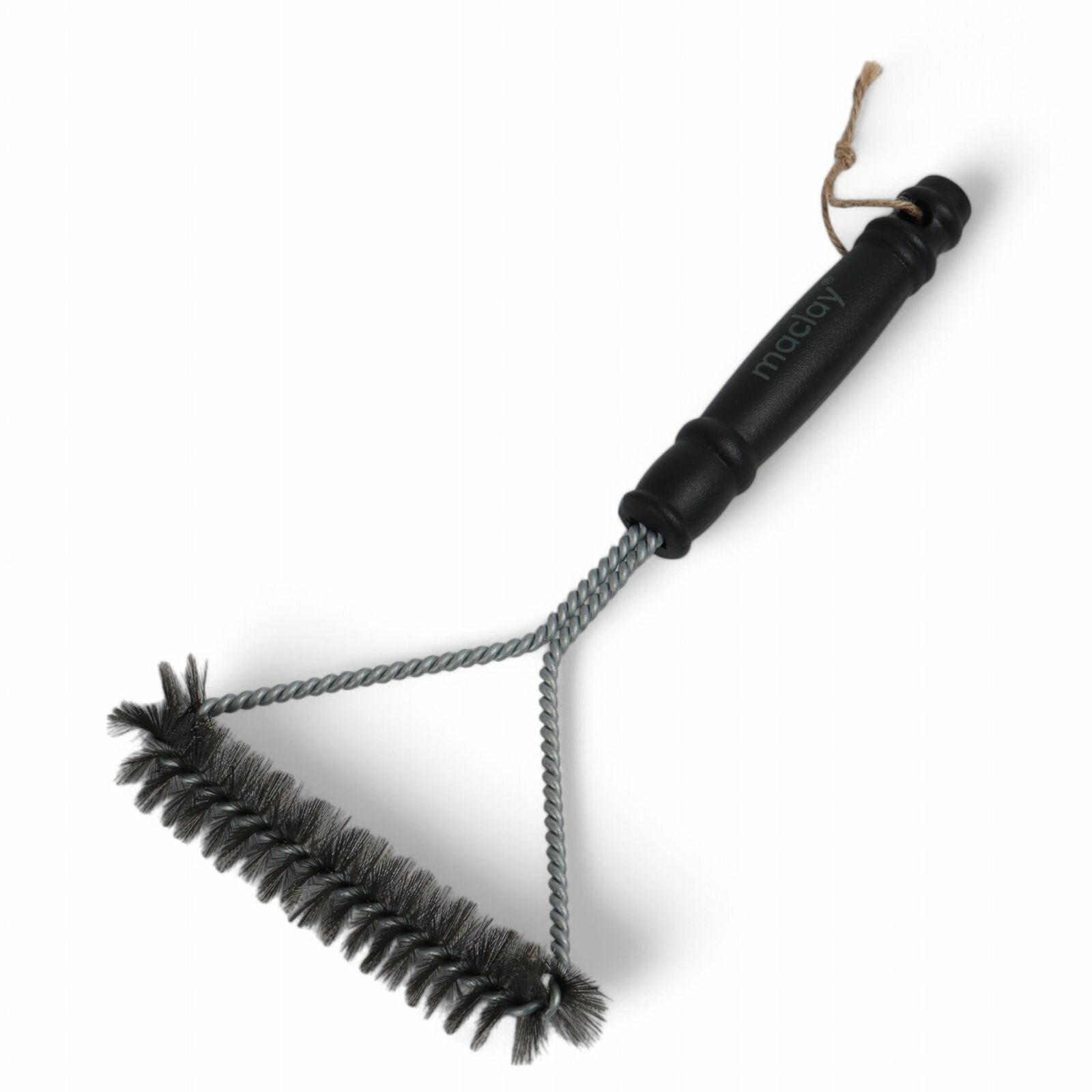 Щётка для чистки гриля, на ручке, металлический аксессуар из неражавеющей стали, для пикника и дачи, для удаления пригоревшей пищи и мытья мангалов, решеток и шампуров, 30 см.