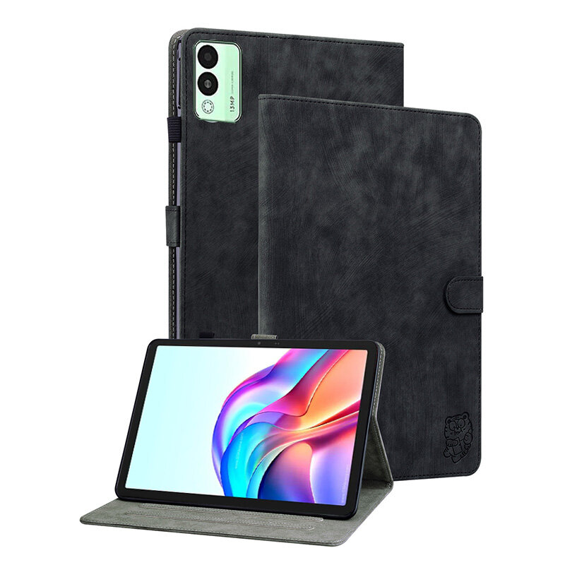 Чехол премиальный для планшета Tecno Megapad 11 LTE Рельеф тигра / С функцией подставки