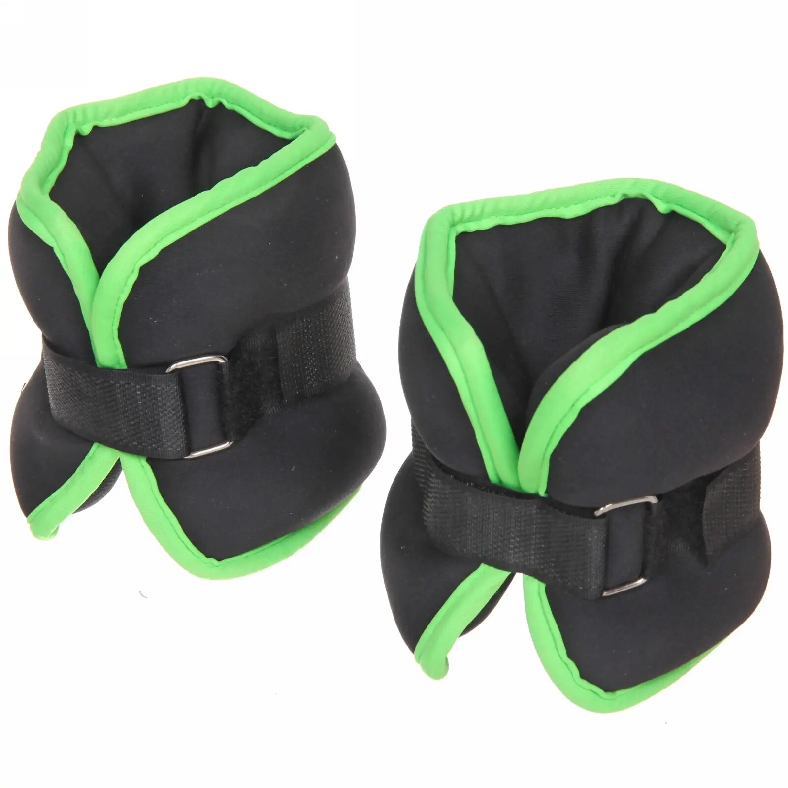 Утяжелители для рук и ног «Sportage», 2 кг, черные с зелеными акцентами