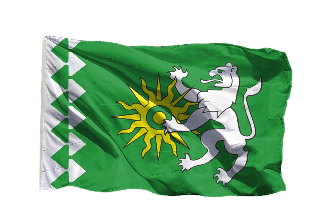 Флаг Березовского на флажной сетке, 70х105 см - для флагштока