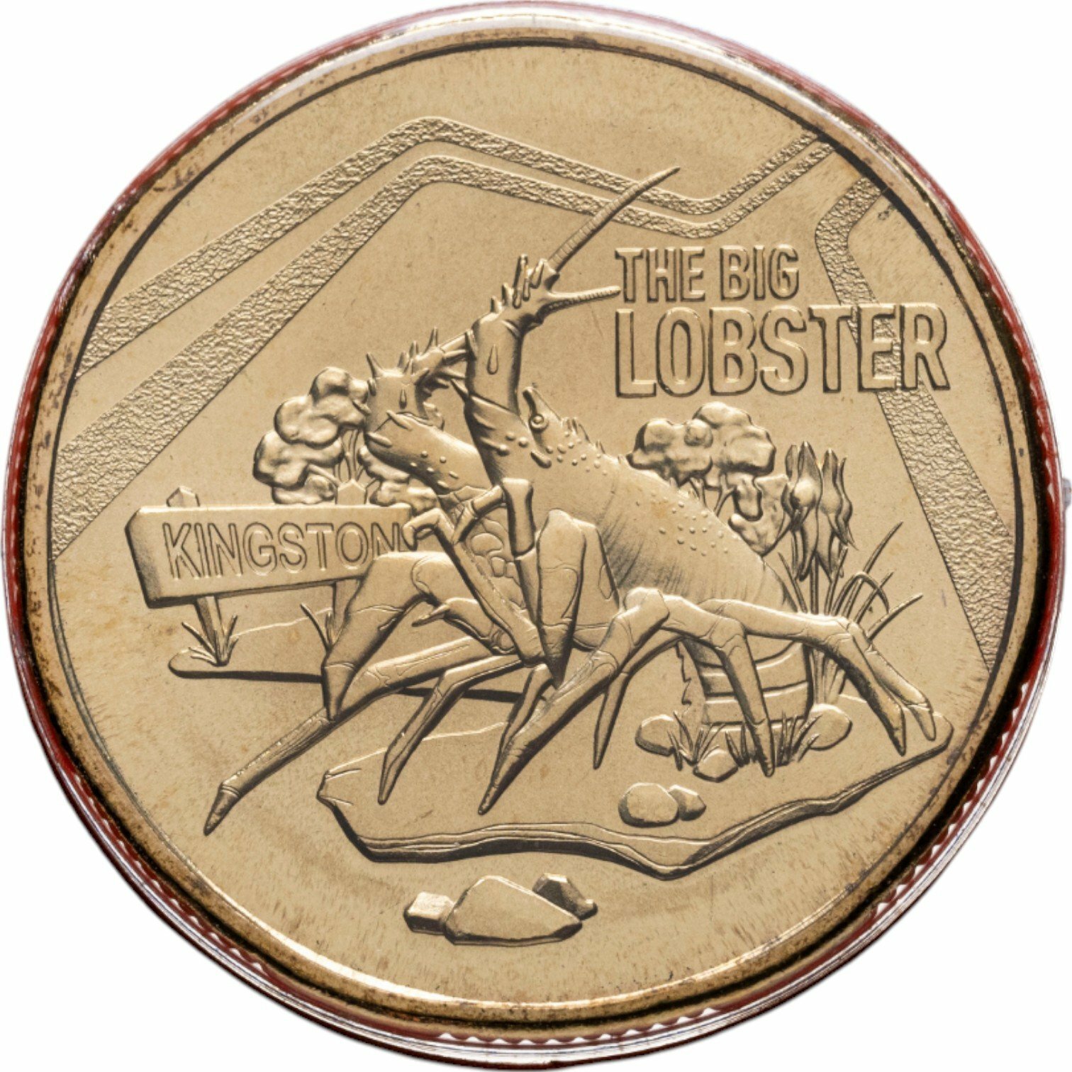 Австралия 1 доллар 2023 "Большие австралийские вещи Омар" в буклете, Алюминиевая бронза, в сохранности UNC