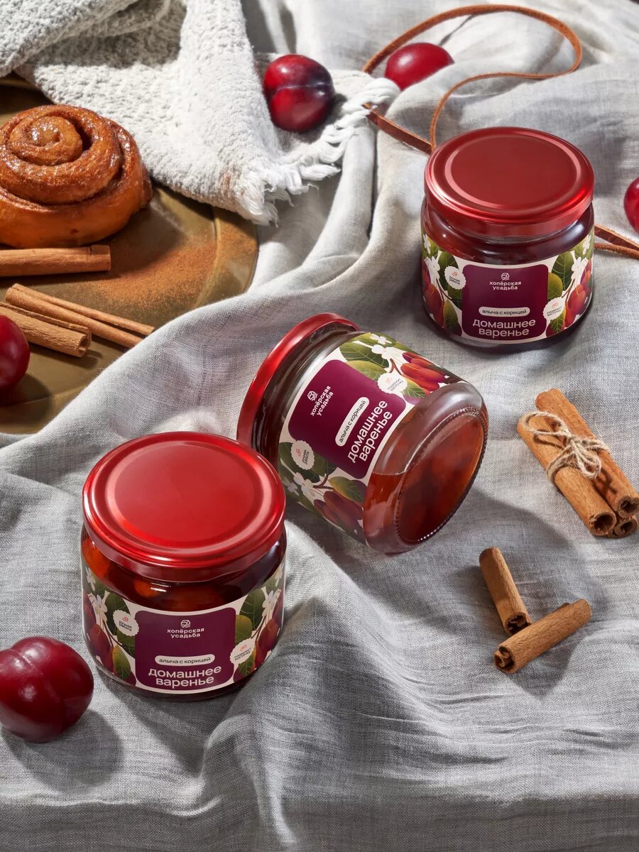 Домашнее варенье из алычи с корицей, 450гр
