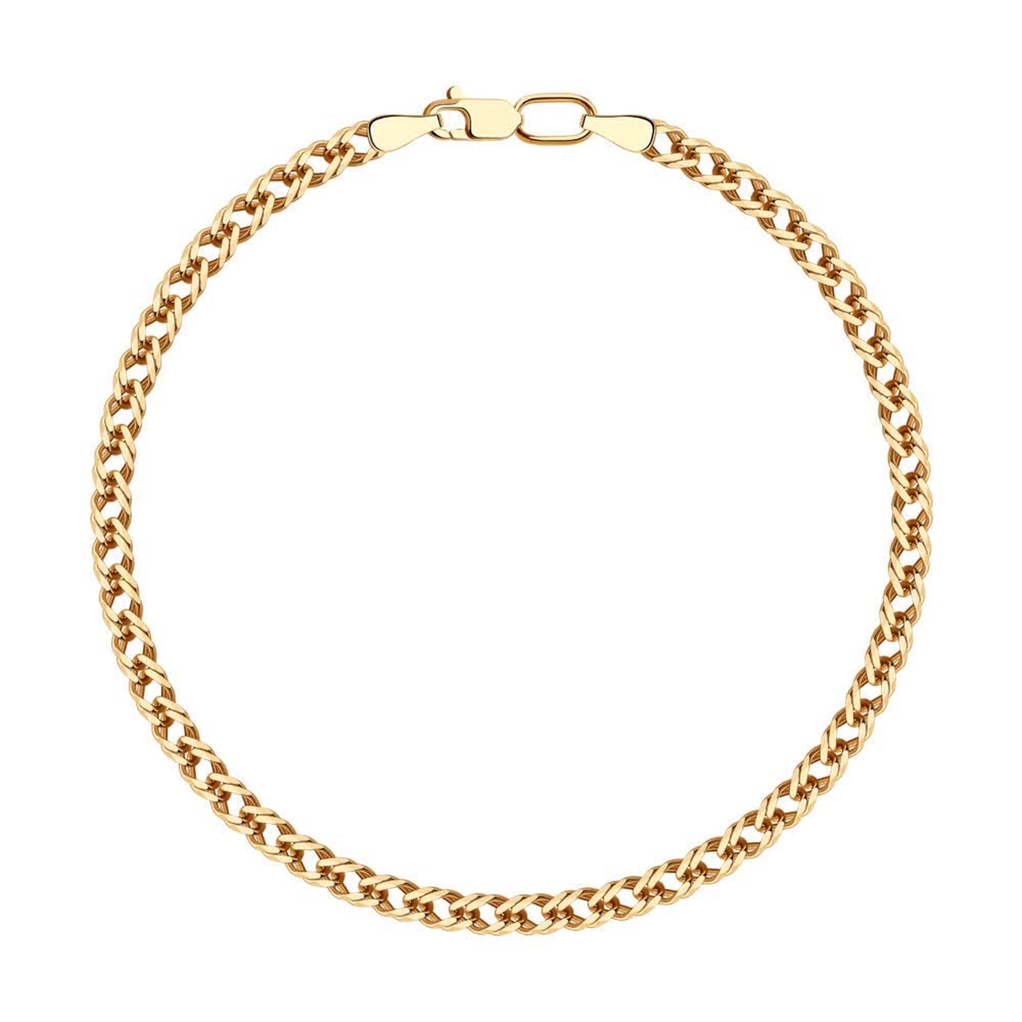 Браслет, красное золото, 585 проба