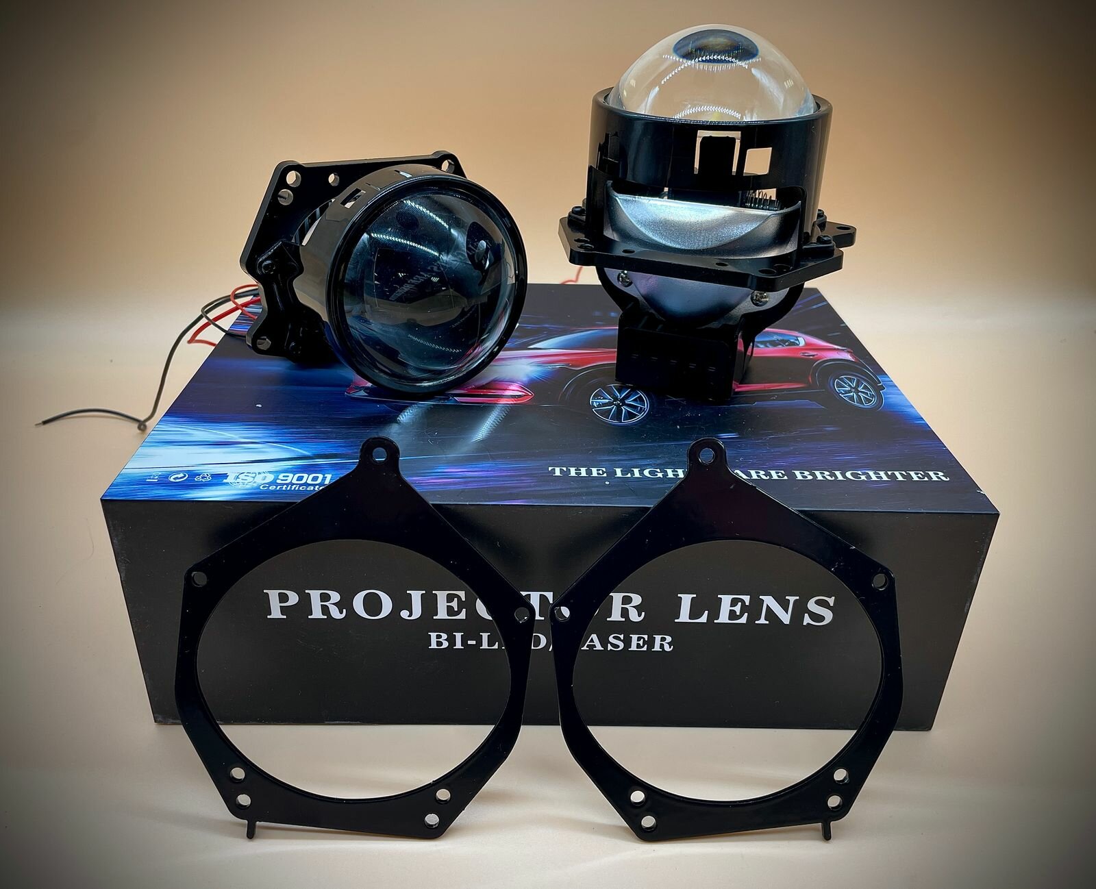 Би лед линзы для BMW 3 E90 дорест. 2005-2008 / Светодиодные линзы на Е90