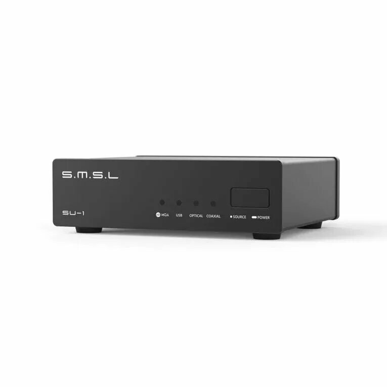 SMSL SU-1 Black Digital-to-Analog Converter (DAC) with USB, Optical, Coaxial Inputs