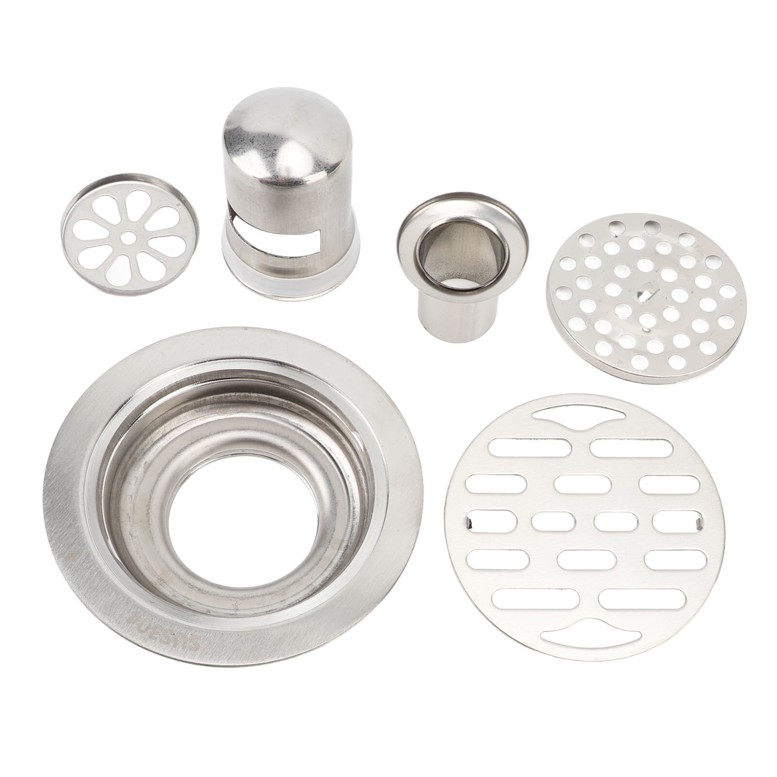 3,94-дюймовый круглый нескользящий слив для пола в ванной комнате из нержавеющей стали, устойчивый к запаху слив для душа для ванной комнаты, простота установки и обслуживания