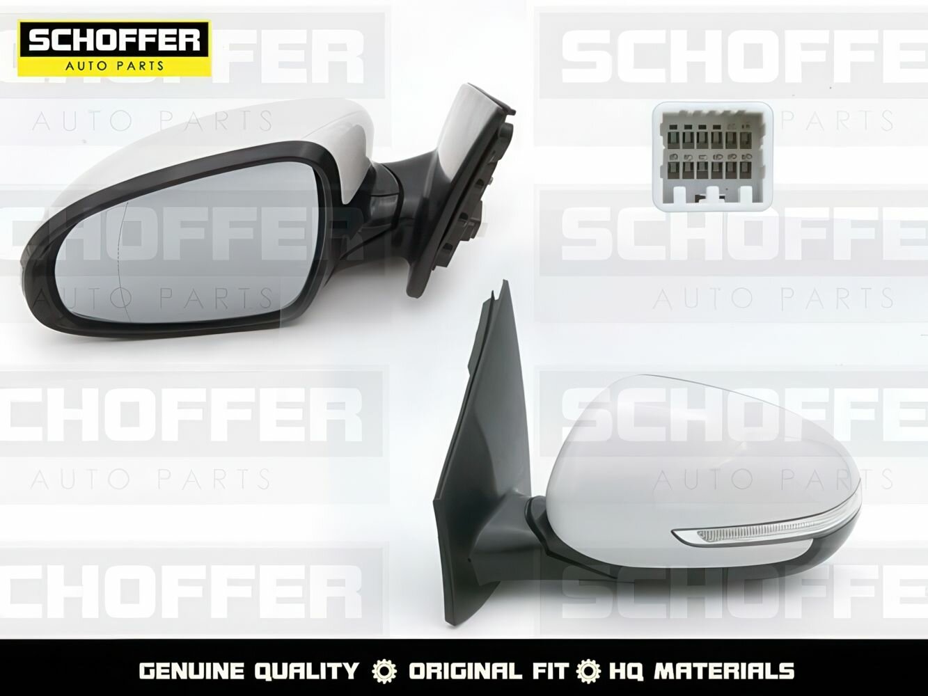Зеркало левое, для КИА Спортейдж 4 IV 2016-н. в. KIA Sportage 4 IV 2016-н. в, артикул SHF-13047, производителя SCHOFFER