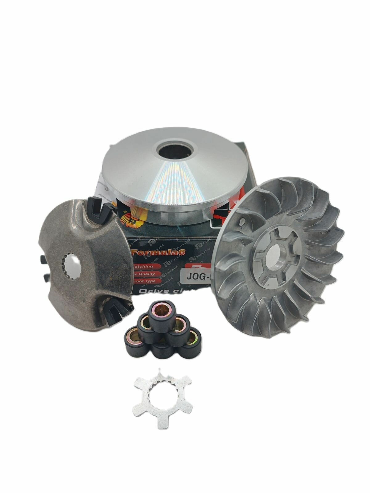 Вариатор передний (в сборе, + палец и щека) Yamaha JOG-90 F6