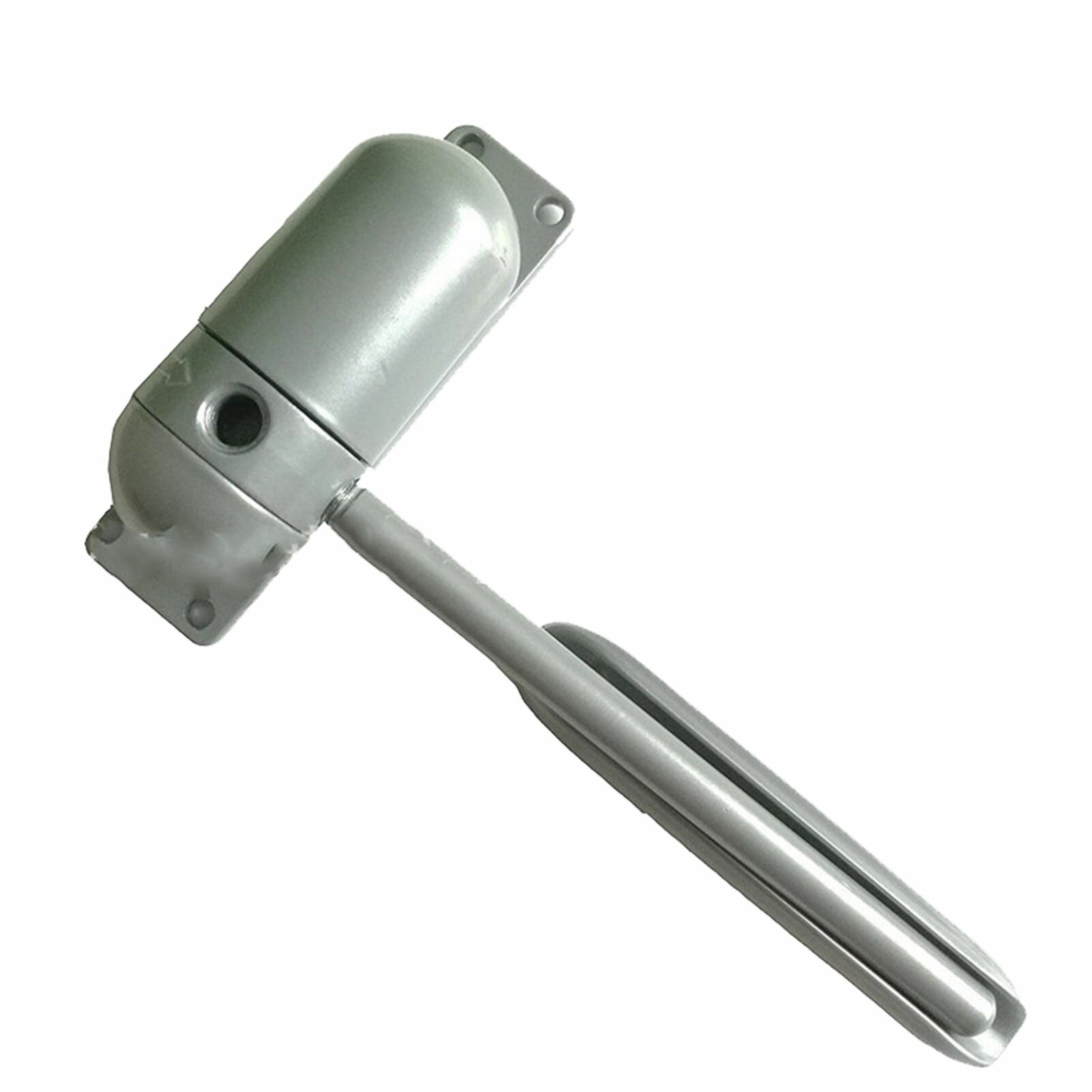 Металлический скрытый доводчик двери мини малошумный серый