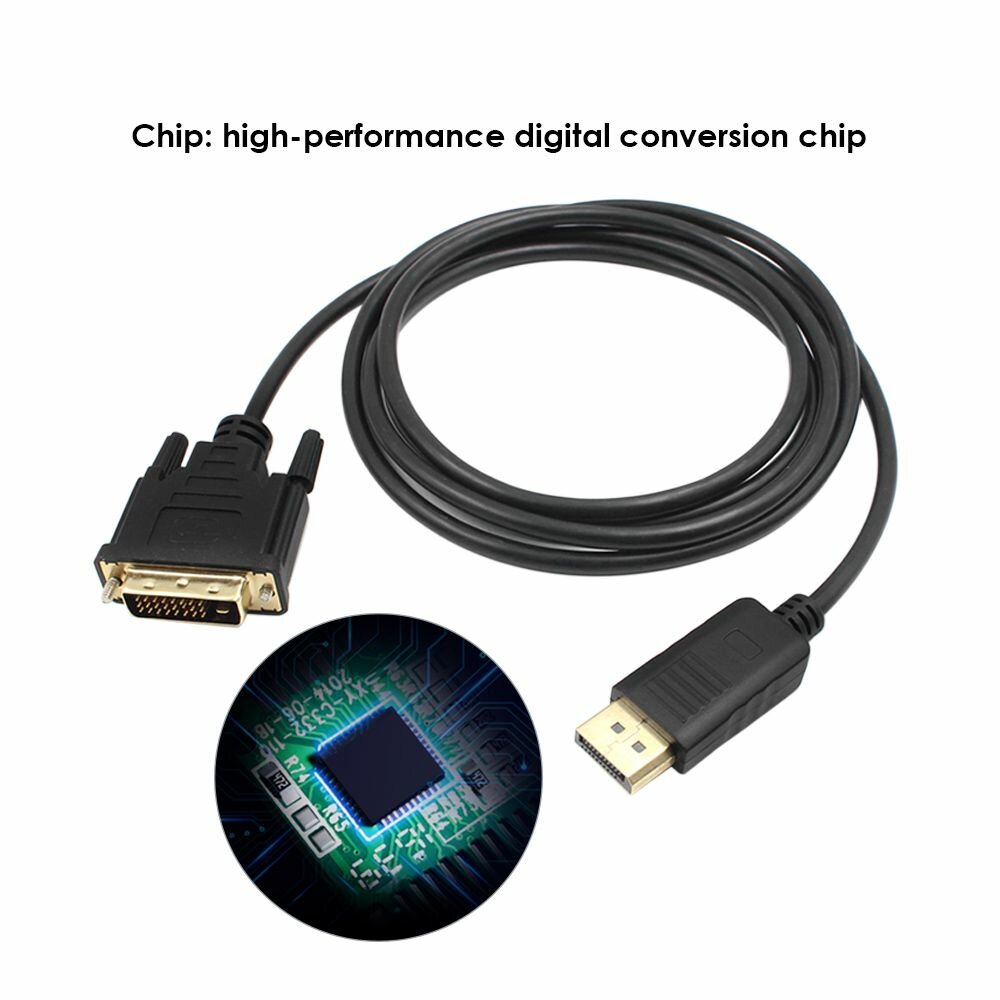 Кабель-адаптер DisplayPort to DVI 1.8 м (черный)