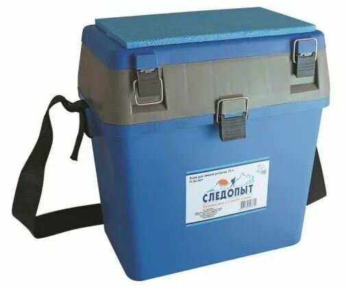 Ящик Следопыт для зимней рыбалки 20 литров, цвет Синий