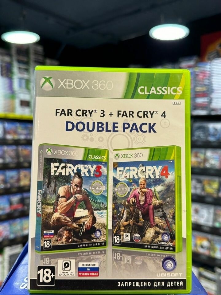 Игра Far Cry 3 + Far Cry 4 (Xbox 360) (Русская версия) (Box)